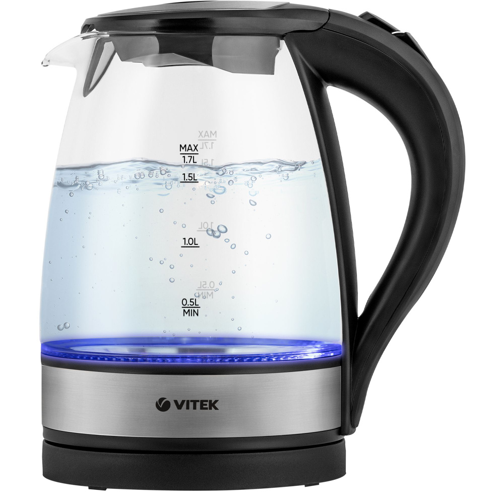 Купить электрический чайник VITEK Чайник VT- 7008, Стекло по низкой ...