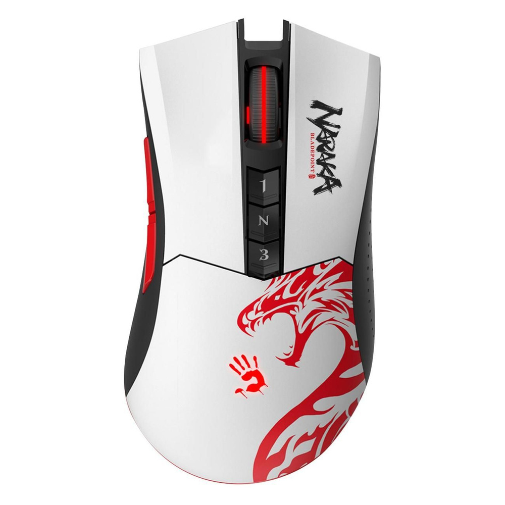 Игровая мышь беспроводная A4Tech Bloody R90 Plus Naraka White_2523 озон ...