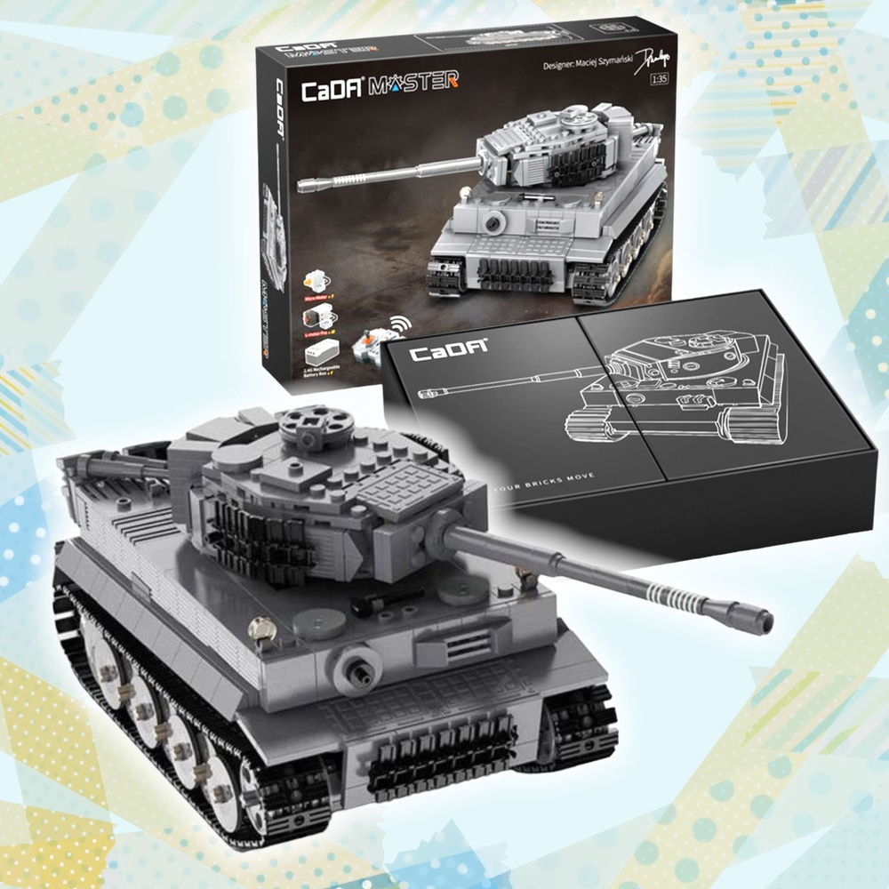 Радиоуправляемый конструктор CaDA MASTER Немецкий танк Тигр C61071W ...