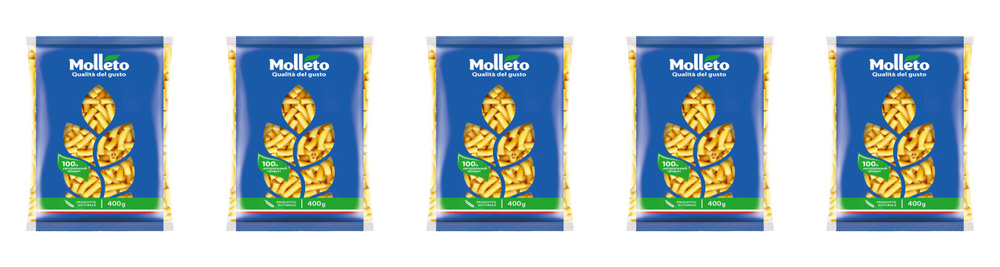 Molleto Макфа Макаронные изделия Рожки, группа B, 400 г, 5 уп купить на ...