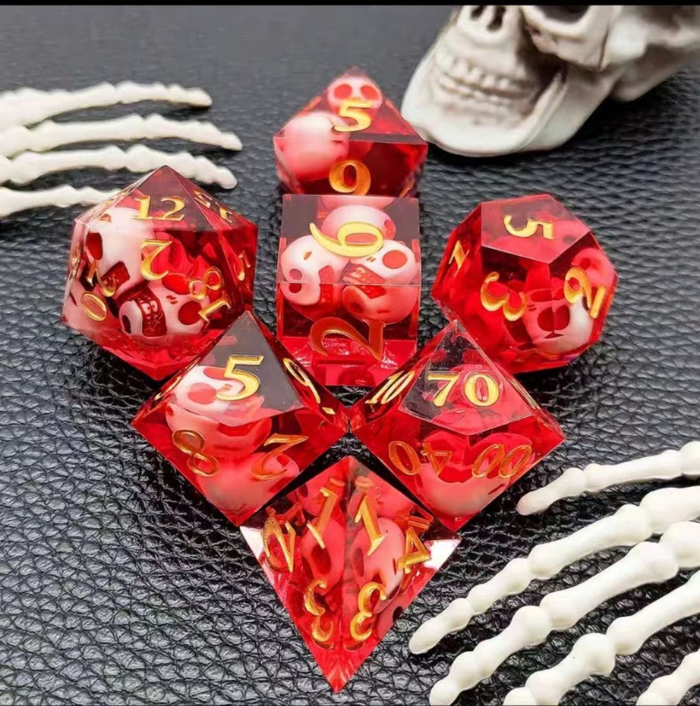 Смоляные кубики COC Runner Dice - DND Tabletop Dungeons & Dragons - TRPG Cthulhu Polyhedron D20 ...