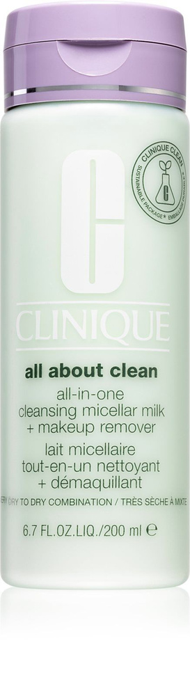 Clinique All About Clean All-in-One Cleansing Micellar Milk + Makeup ...
