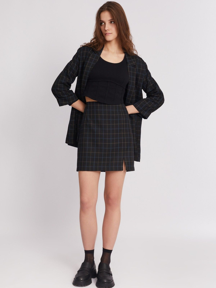 Юбка Женский Zolla черный Вискоза, Полиэстер, размер 42 Демисезон купить c доставкой на OZON по ...