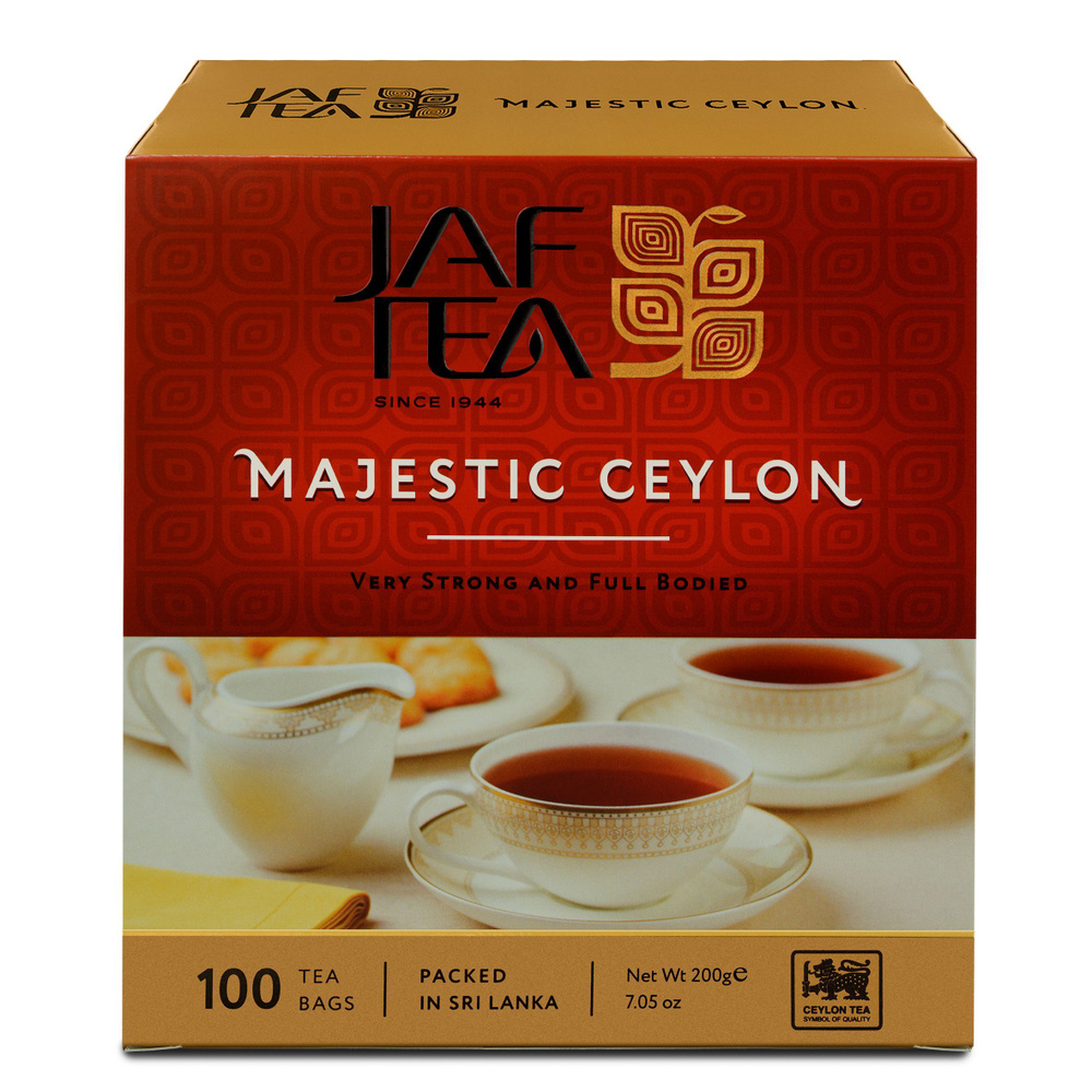 Чай цейлонский JAF TEA "Majestic Ceylon" черный, 100 пак. - купить с ...