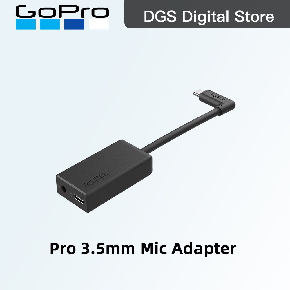 Крепление для экшн-камеры,GoPro Pro 3.5mm Mic Adapter, Подходит для экшн-камеры GoPro Hero 10/11 ...