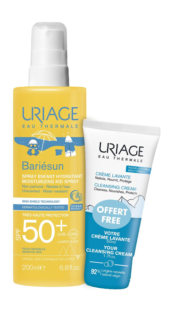 URIAGE Набор "Барьесан SPF50+" (Спрей увлажняющий для детей 200 мл ...