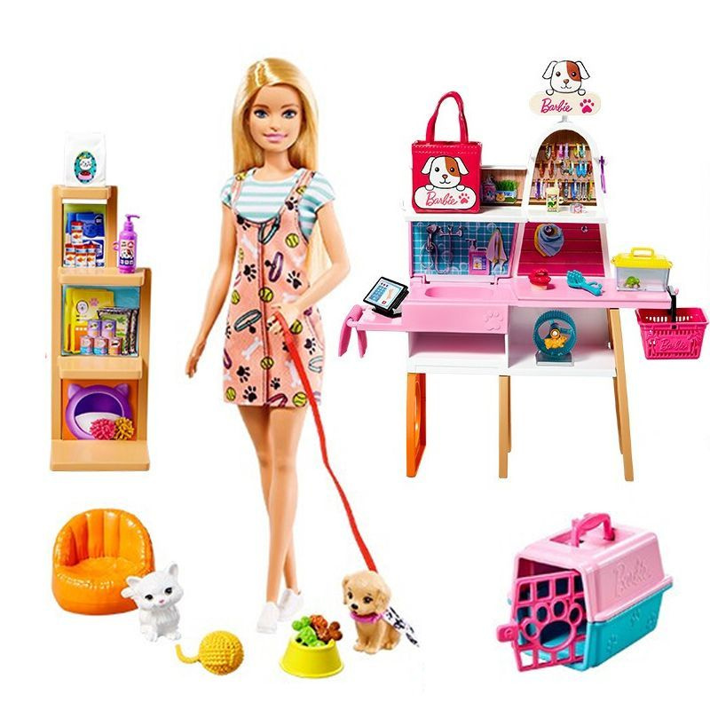 Кукла Barbie зоомагазин GRG90 - купить с доставкой по выгодным ценам в ...