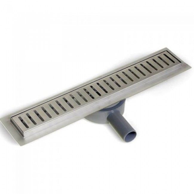 Трап-лоток для душевой кабины 70х800 см (нерж. сталь, с фланцем ...