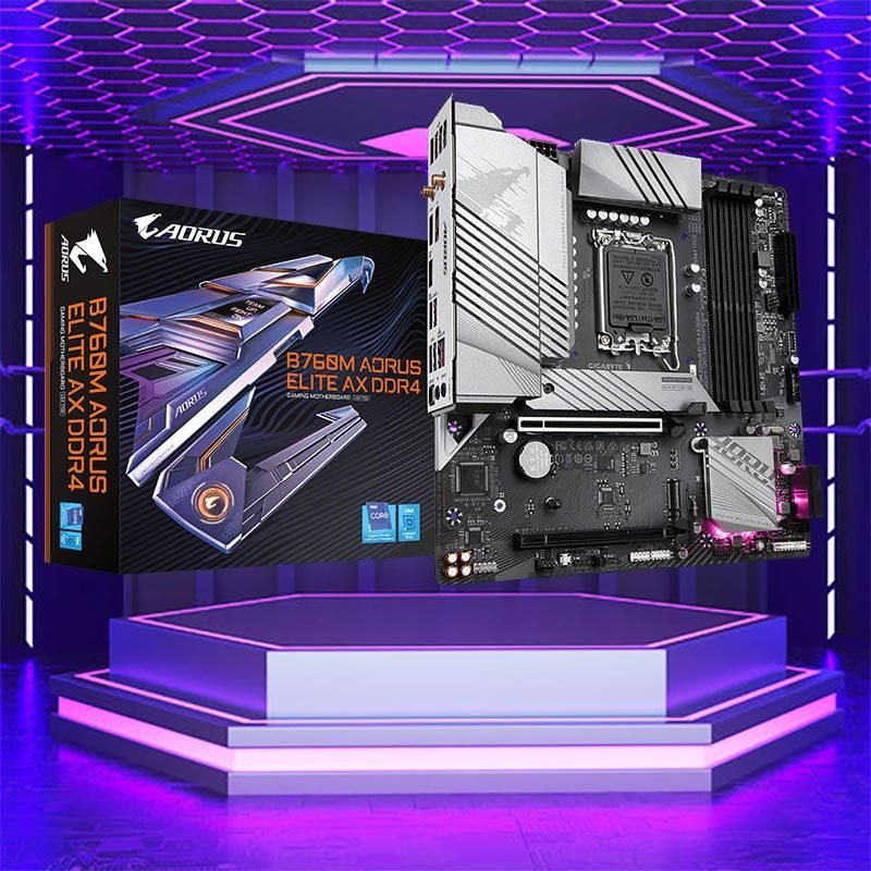 Материнская плата Gigabyte B760M AORUS ELITE AX wifi6e купить по низкой ...