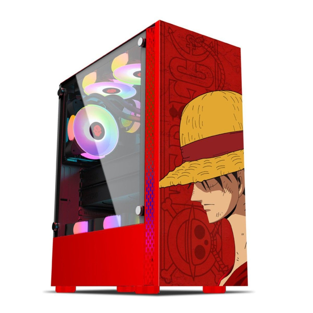 CC-BOX Компьютерный корпус SECC, красный - купить с доставкой по ...