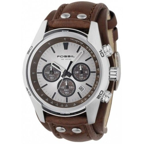 Fossil Ch2565 Часы наручные мужские кварцевые Классические на кожаном ремешке Со стрелками
