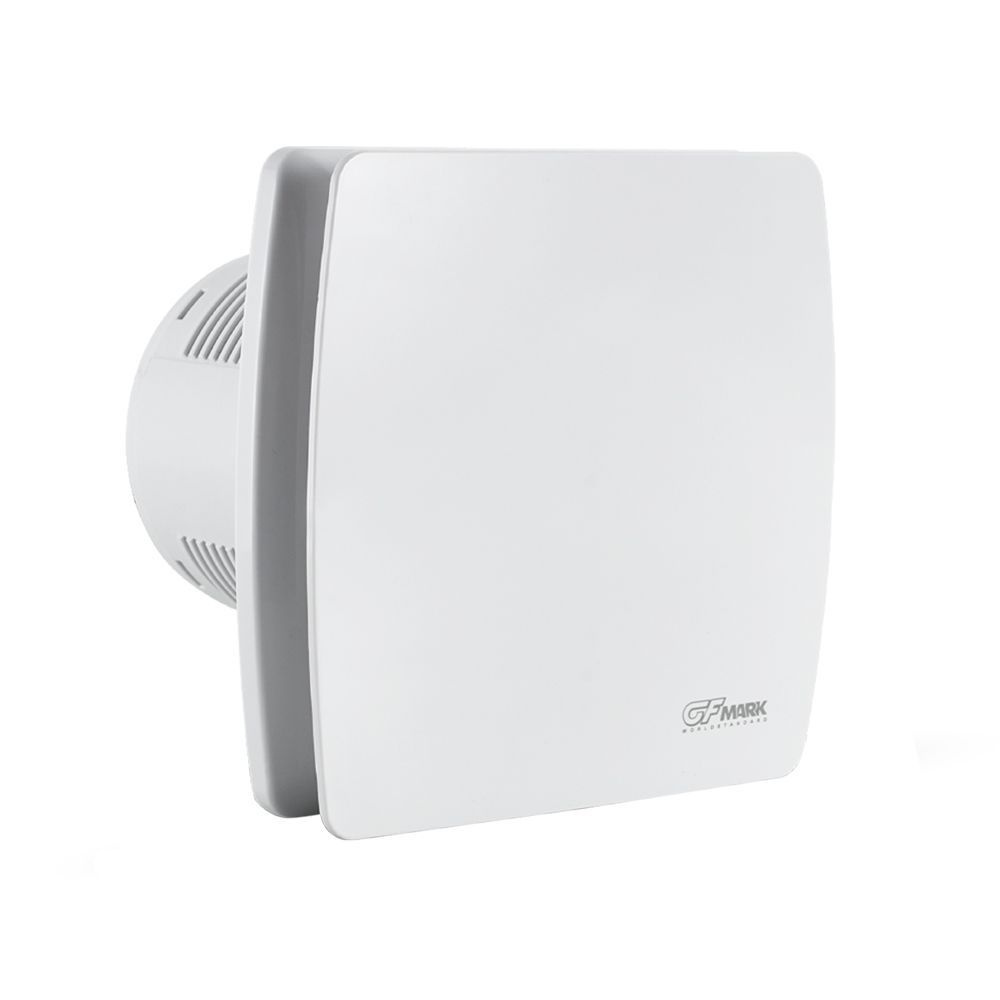 Вентилятор вытяжной GFmark 5004 белый ЗАКРЫТЫЙ d 100 мм с обратным клапаном и москитной сеткой ...