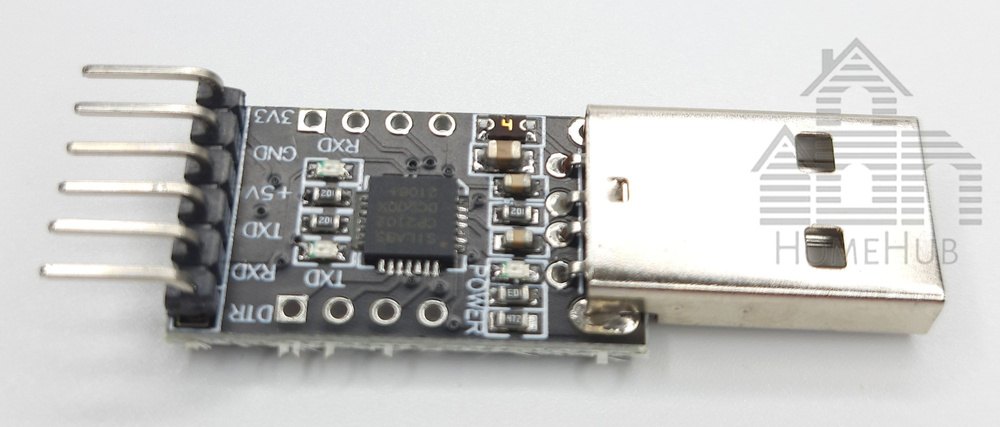 Преобразователь USB - UART на CP2102, USB2.0, 6pin - купить с доставкой ...