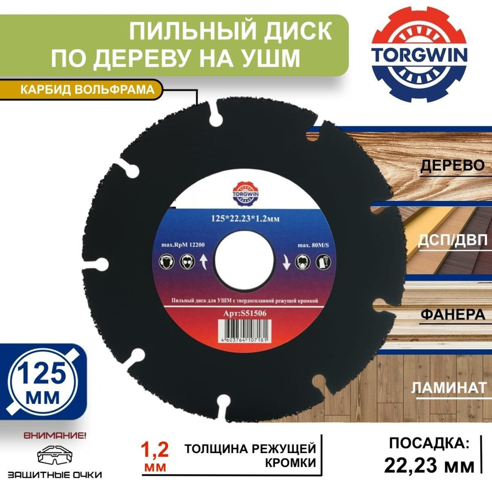 Диск пильный TORGWIN 125x2x22.23 - купить по низким ценам в интернет ...