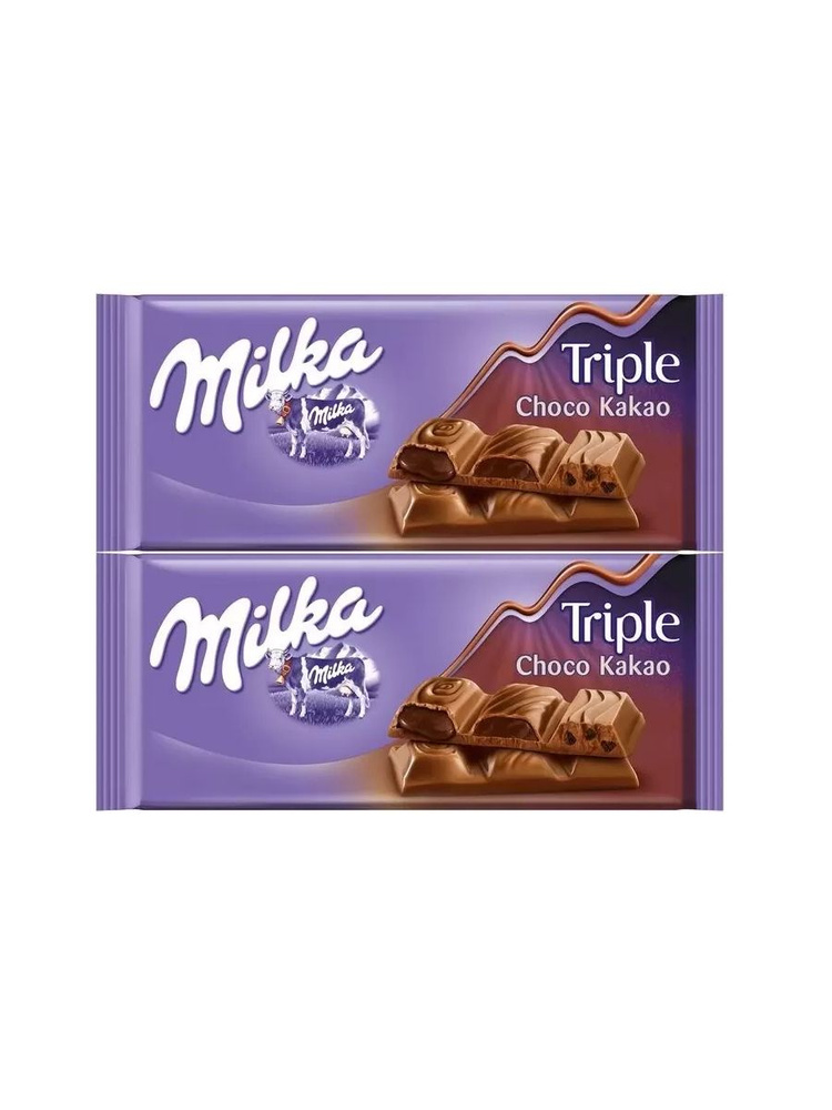 Шоколад Milka Triple Choco 2 шт х 90гр - купить с доставкой по выгодным ...