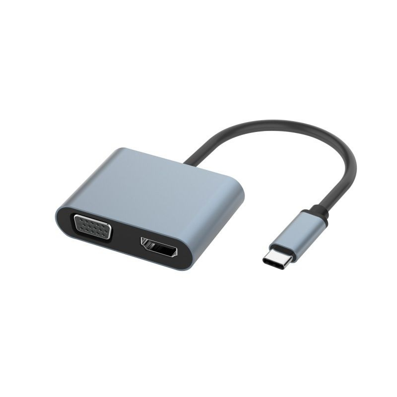 Переходник видео Usb Type C Hdmi Vga разветвитель Display Port
