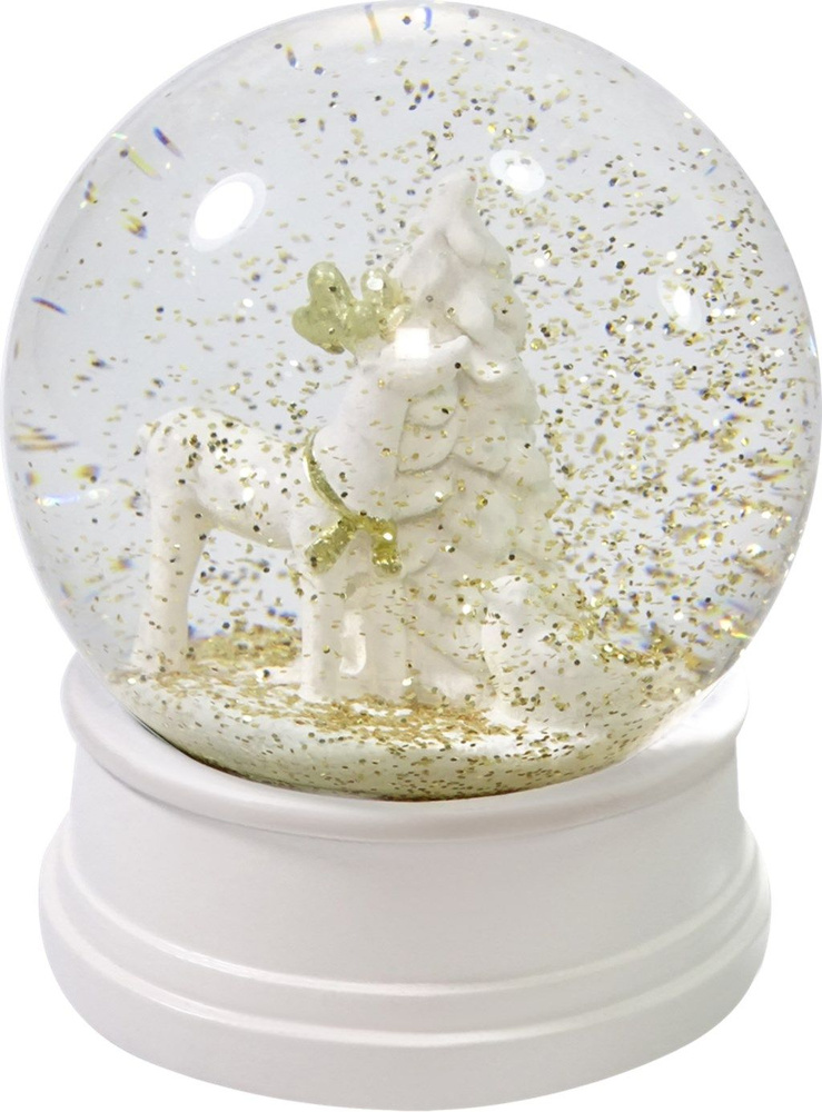 Новогодний снежный шар Зимняя композиция d 9см шар со снегом купить c ...