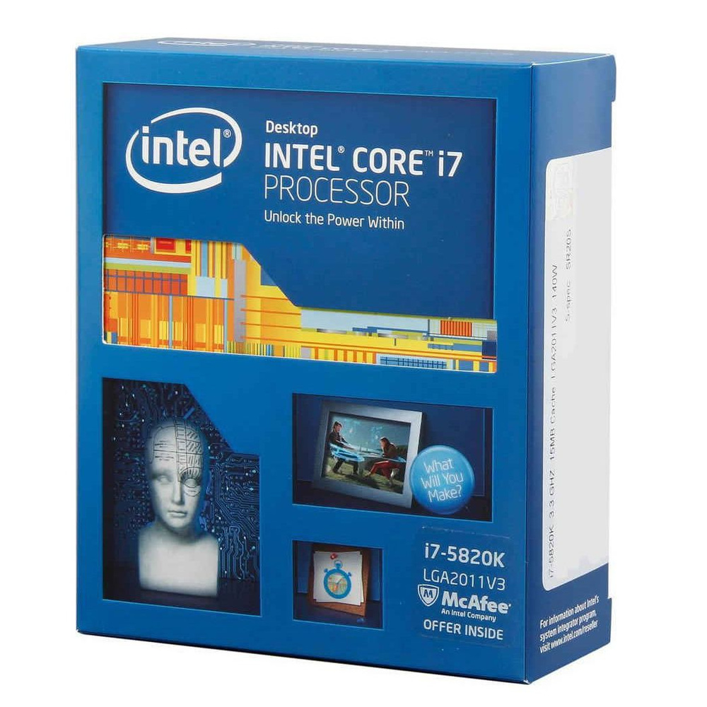 Процессор Intel I7-5820K-GZA-11-(30%) Core X-series, BOX (без кулера ...