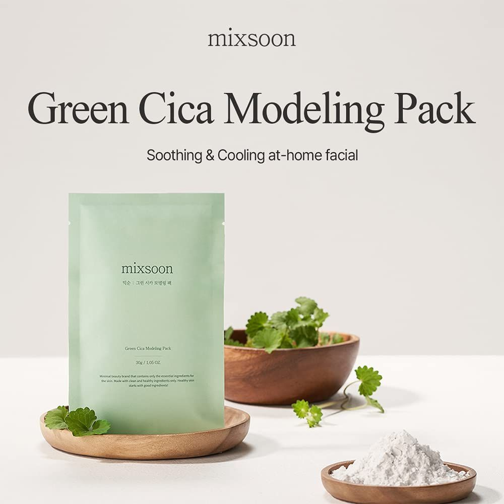 МАСКА ДЛЯ ЛИЦА С ЦЕНТЕЛЛОЙ АЗИАТСКОЙ MIXSOON green cica modeling pack ...