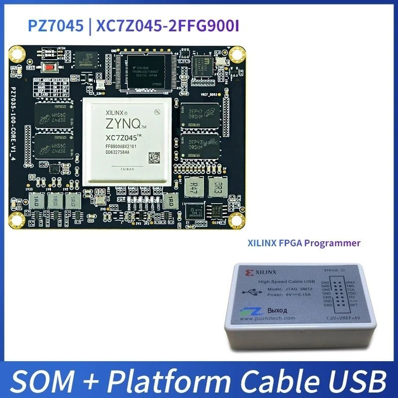 Puzhi 7045 SOM 900I Xilinx Zynq-7000 SoC XC7Z045 Основная плата FPGA ...