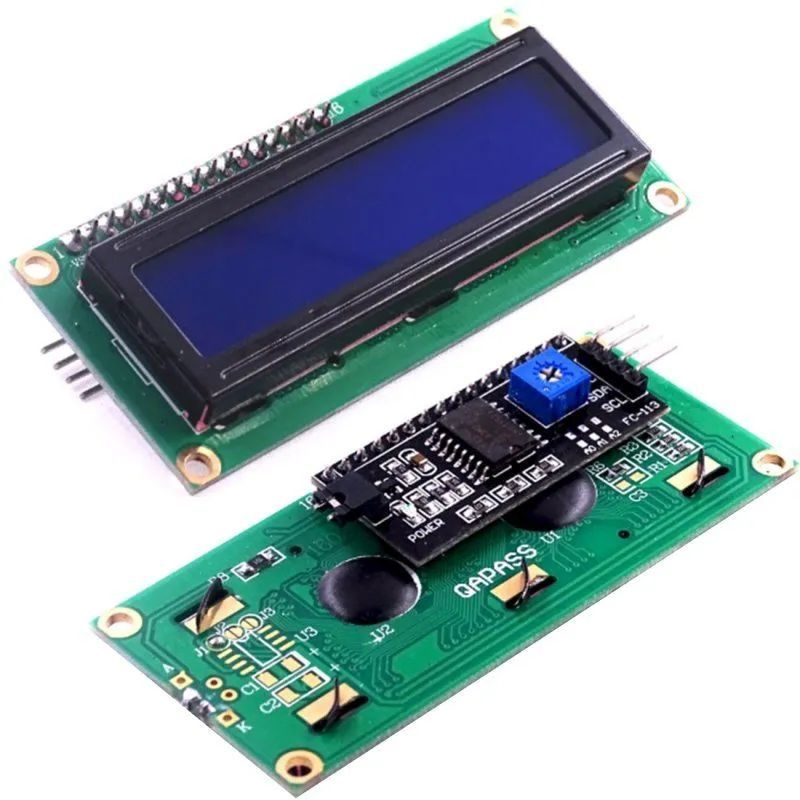 LCD дисплей 1602 синий, с I2C адаптером, для Arduino, NodeMCU, STM32 ... LCD дисплей 1602 синий, с I2C адаптером, для Arduino, NodeMCU, STM32 ...