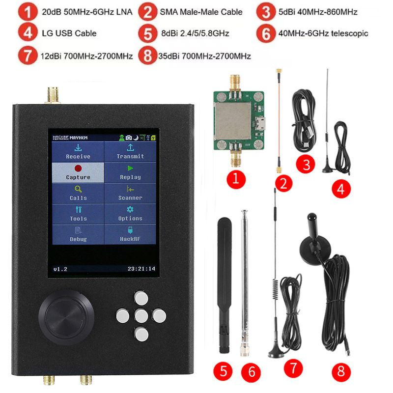 Hackrf One Portapack H2 Прием программного обеспечения Sdr купить с