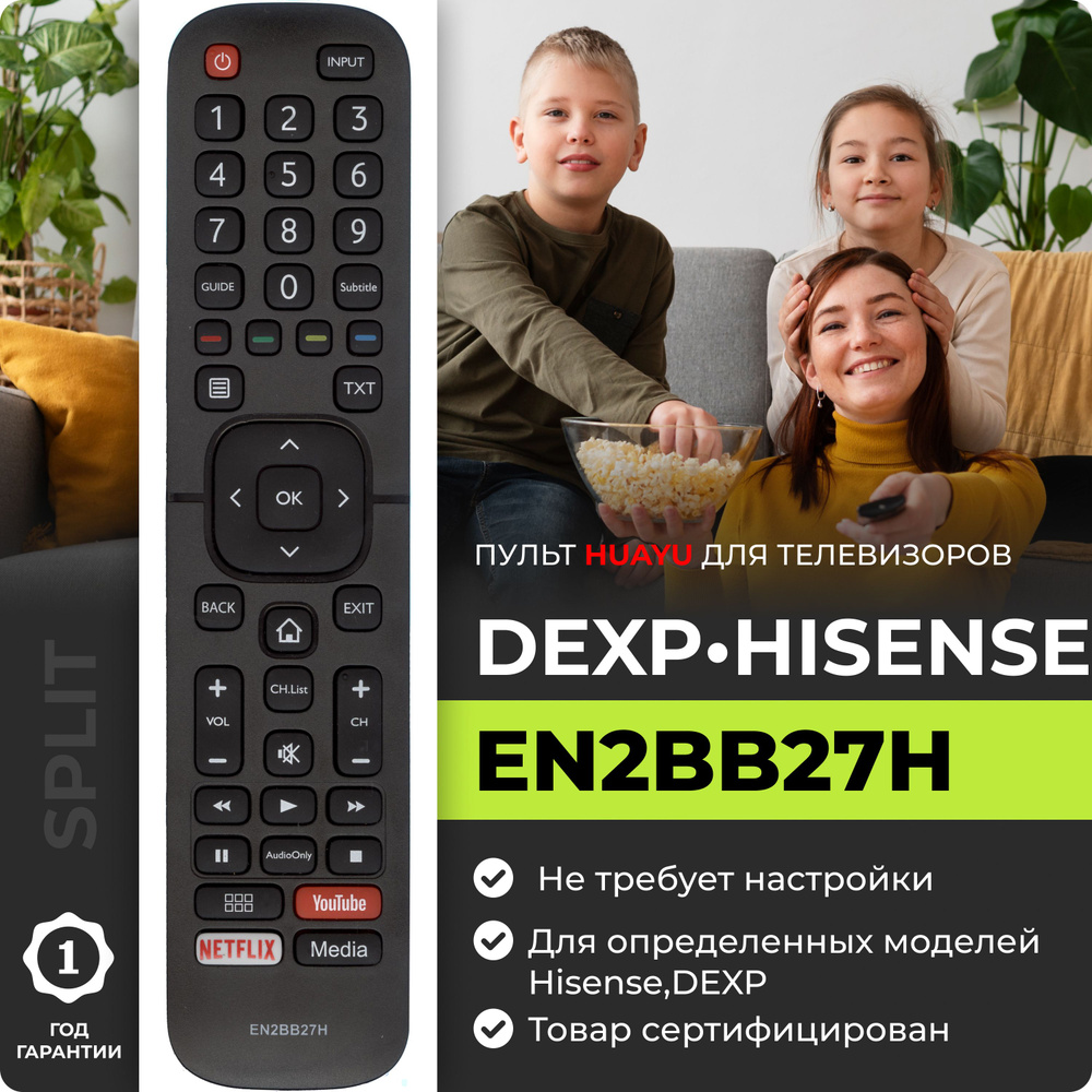 Пульт EN2BB27H для телевизоров HISENSE и DEXP HBX060 купить на OZON по низкой цене (308576900)