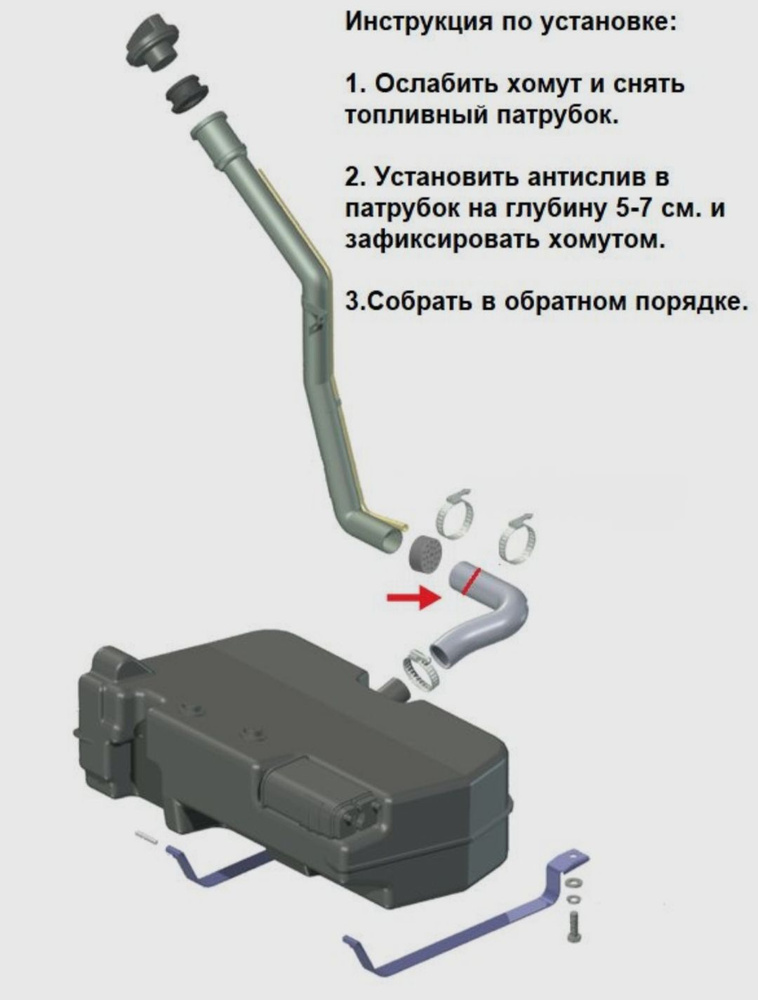 Антислив, сетка в бензобак, Защита от слива бензина. ВАЗ Гранта - арт ...