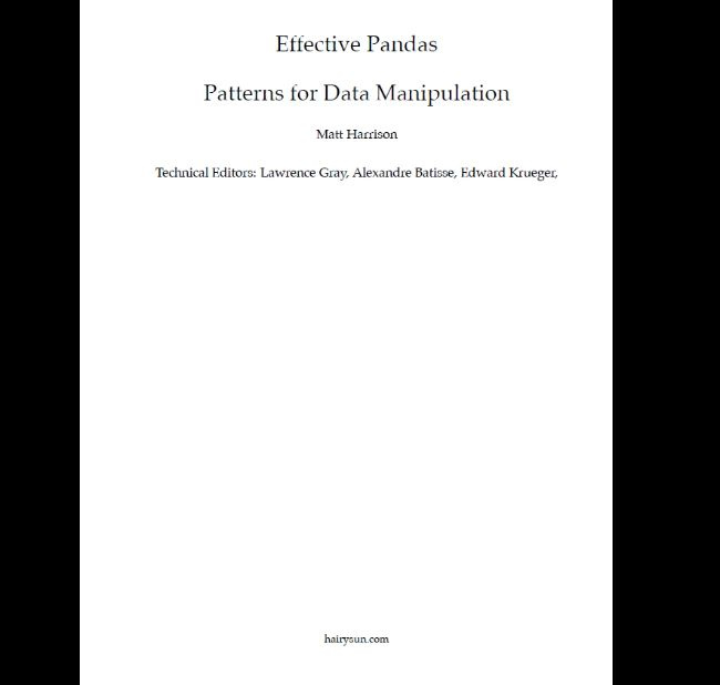 Effective Pandas Patterns for Data Manipulation (Treading o | Ashby купить на OZON по низкой ...