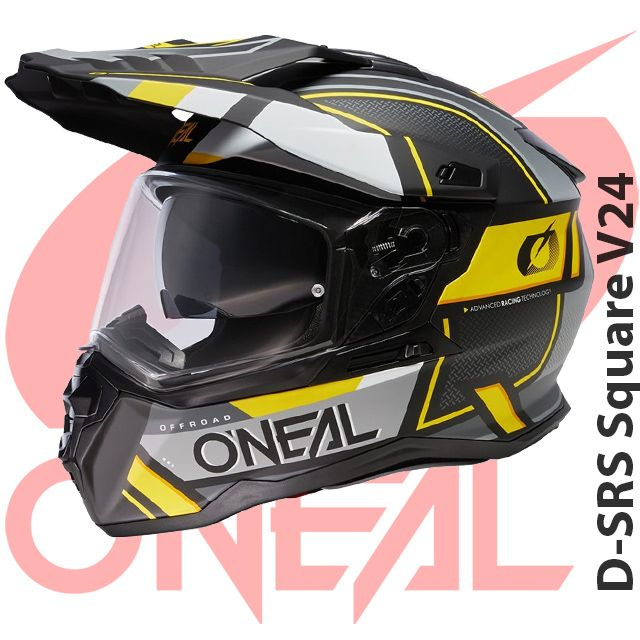 Эндуро шлем кроссовый со стеклом O'NEAL D-SRS Square V24 S(55-56 ...