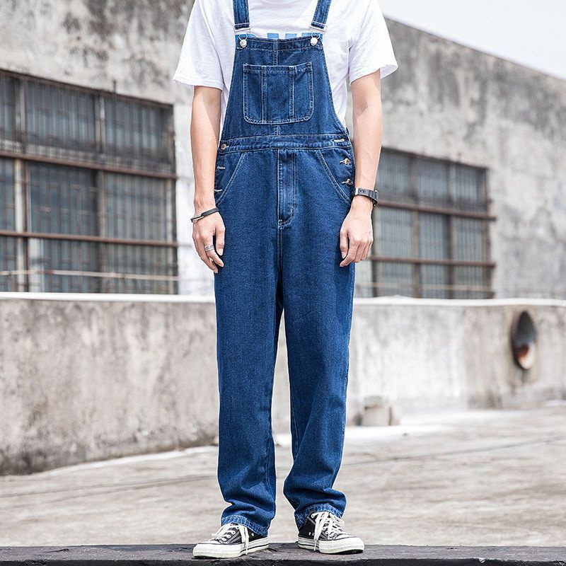 Весенне-летний модный мужской джинсовый комбинезон Zara oversize 2024 ...