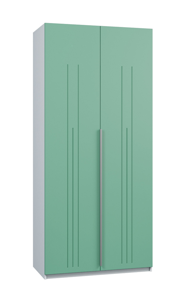 Шкаф распашной Mebel House Shop Эстетика 2х 6, 90x55x220 см - купить по ...