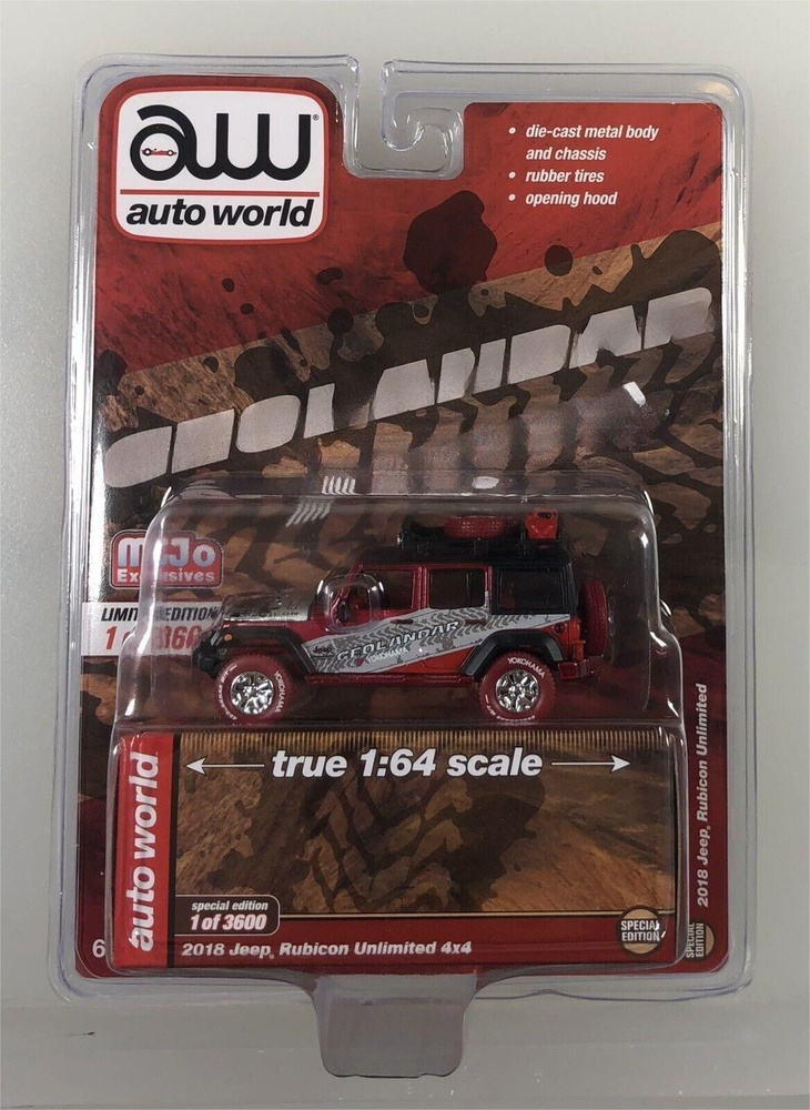 Машинка Auto World 1/64 AW 2018 JEEP Rubicon YOKOHAMA Gulf Mijo Normal ...