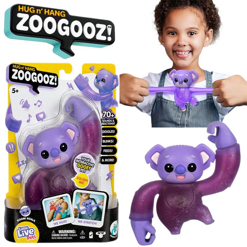 Игрушка тянущаяся фигурка Little Live Pets Hug n' Hang Zoogooz- Koomi ...