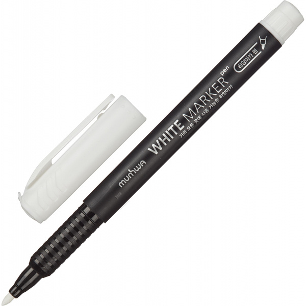 MunHwa Маркер перманентный белый 0,8-1,2мм. купить на OZON по низкой цене (1759775797)