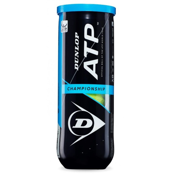 Мячи теннисные Dunlop ATP Championship (3 мяча в тубе) купить на OZON по низкой цене (1733954815)