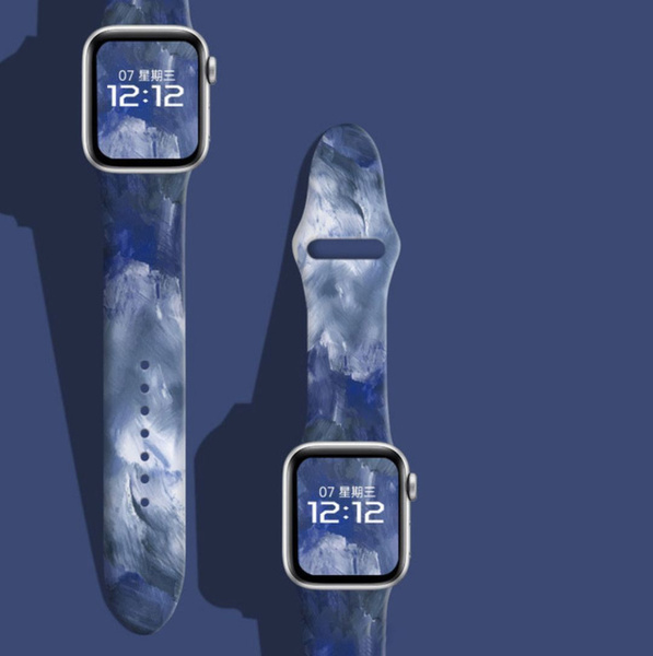 Новая модельСиликоновый ремешок для Apple Watch 38 мм/40/41 mm, размер ...