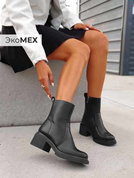 Сапоги Женский Obba полусапоги, размер 38 черный Туризм Зима F Без каблука Италия Молния купить ...