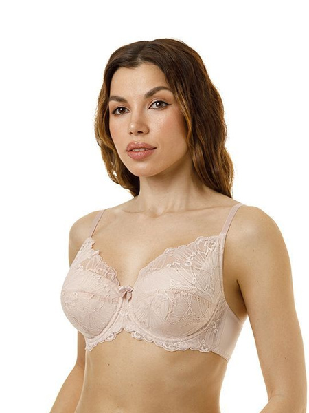 Бюстгальтер Женский LENGY, размер 95B пудровый Полиамид, Хлопок Домашний Россия купить c ...