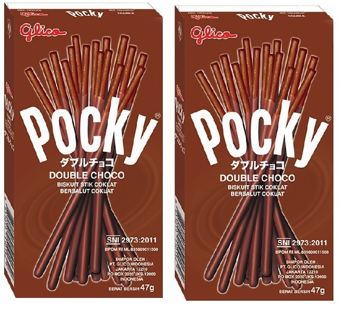 Печенье Pocky Double Choco / Покки шоколадные палочки со вкусом Двойной ...