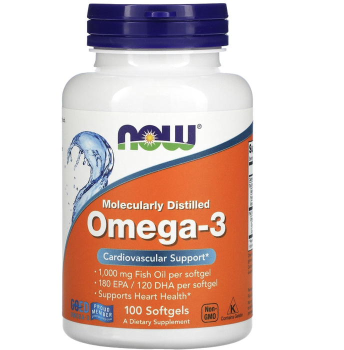 NOW Omega 3 100 sgels Нау Омега рыбий жир - купить с доставкой по ...