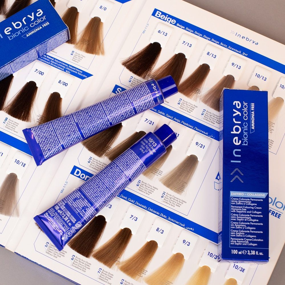 Inebrya Краска для волос без аммиака Bionic Color 7/1 русый пепельный ...
