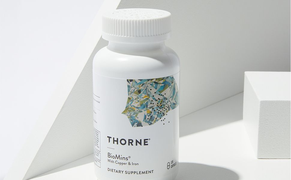 Минералы с медью и железом, BioMins, Thorne Research, 120 капсул ...