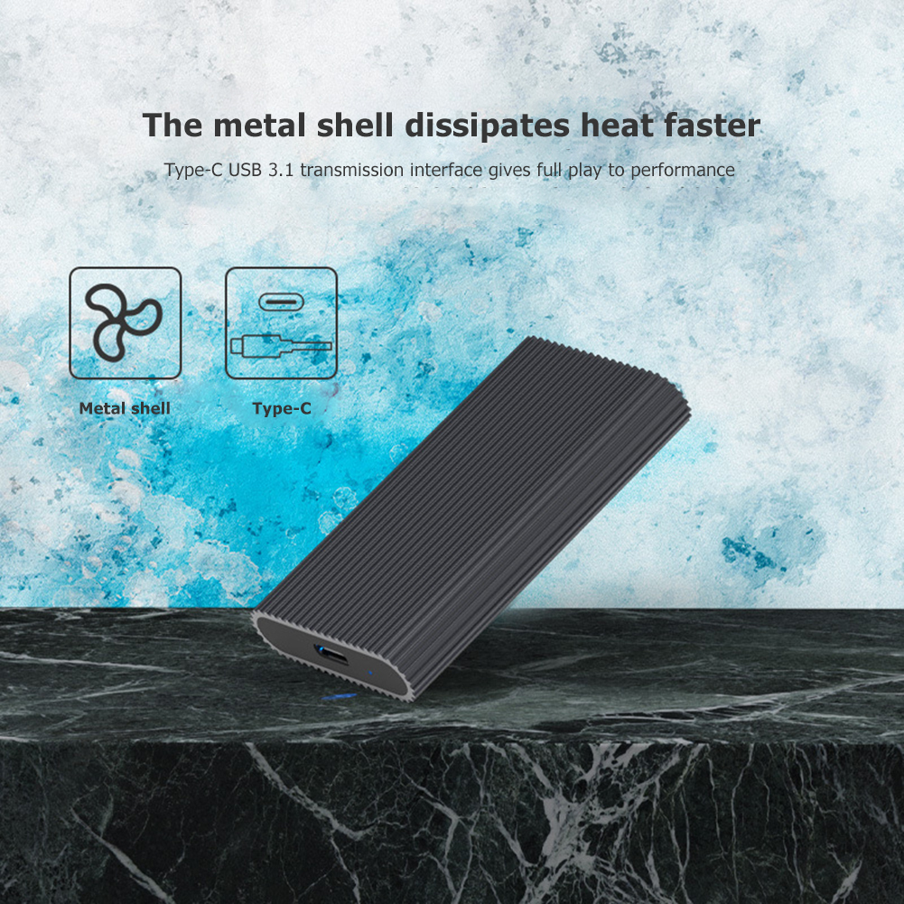 адаптер подключения SSD Blueendless M3T, mSATA к Type-C, алюминий ...