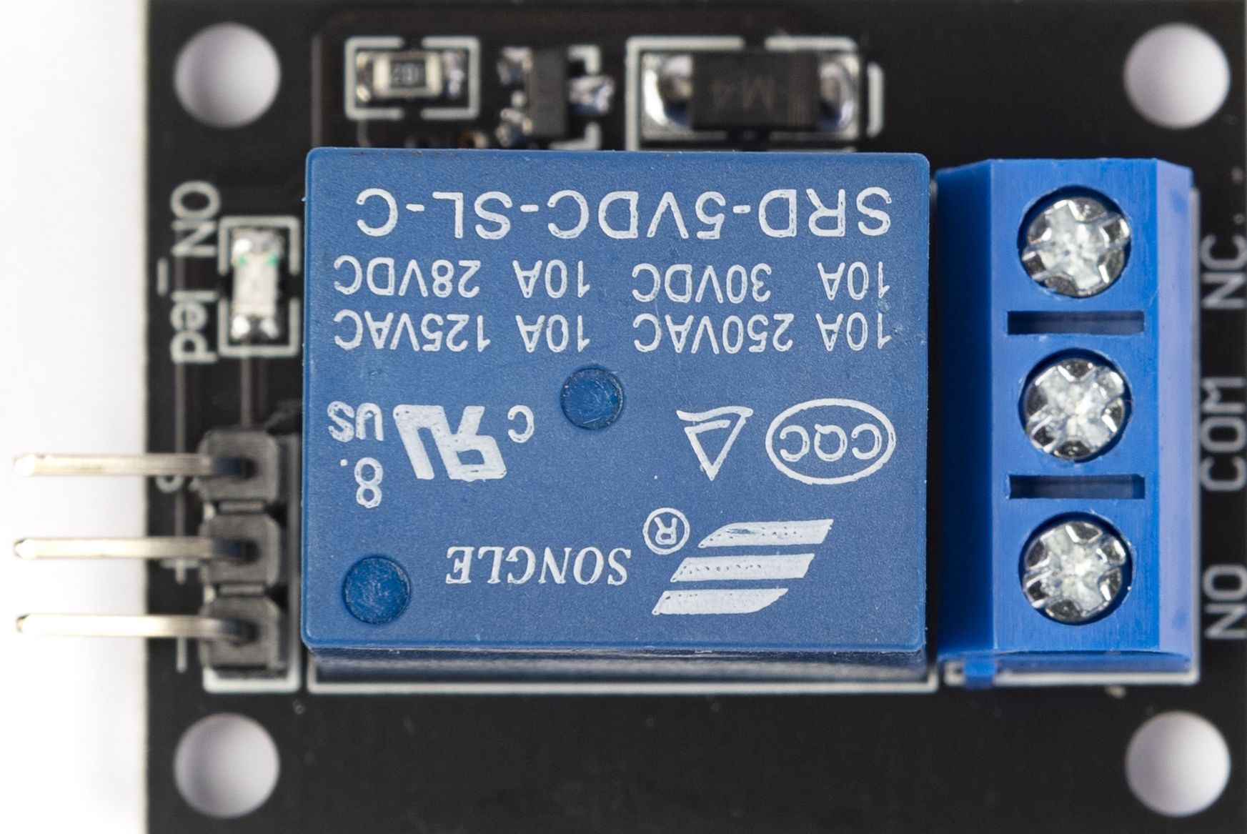 Модуль реле одноканальный переключающий Gsmin Ky 019 для среды Arduino