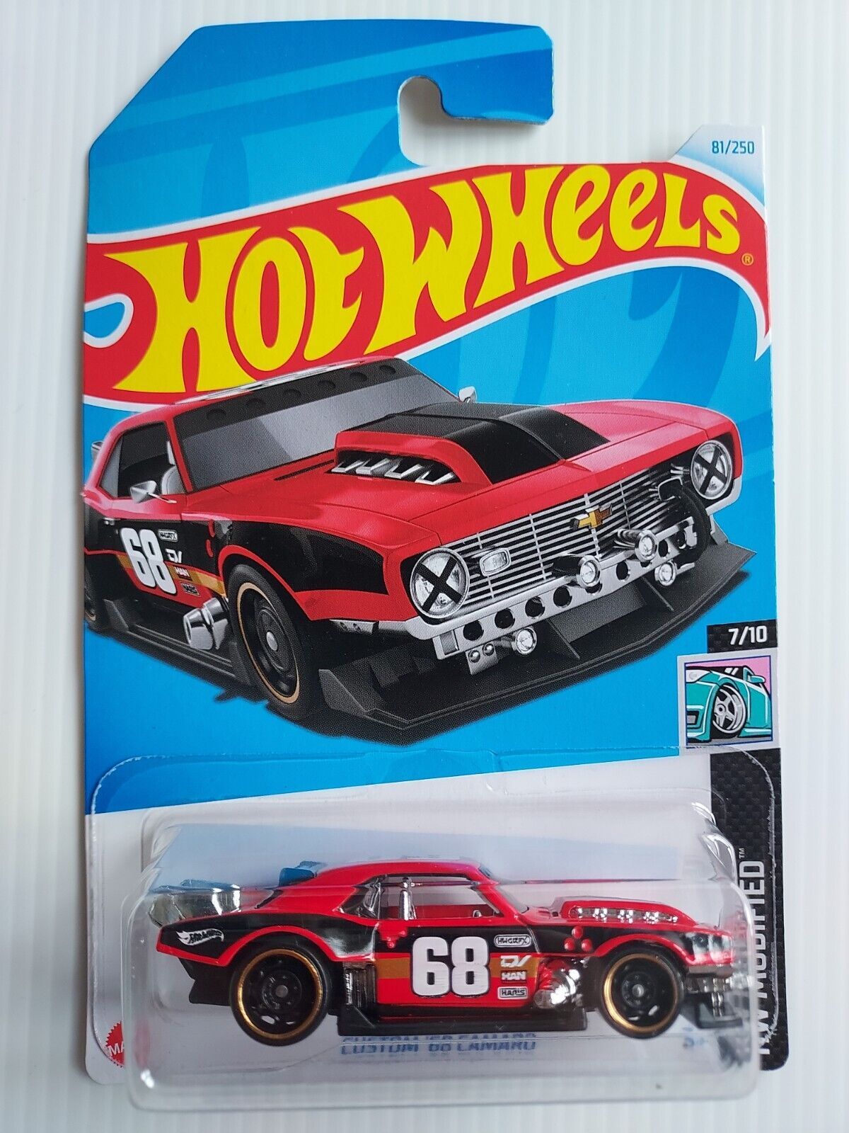 Машинка коллекционная Mattel Hot Wheels 2024 C4982 CUSTOM '68 CAMARO ...
