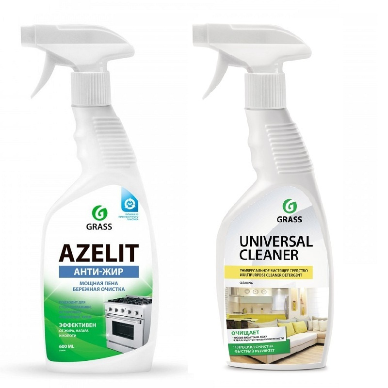 Чистящее средство для кухни Grass "Azelit" + Grass "Universal cleaner ...