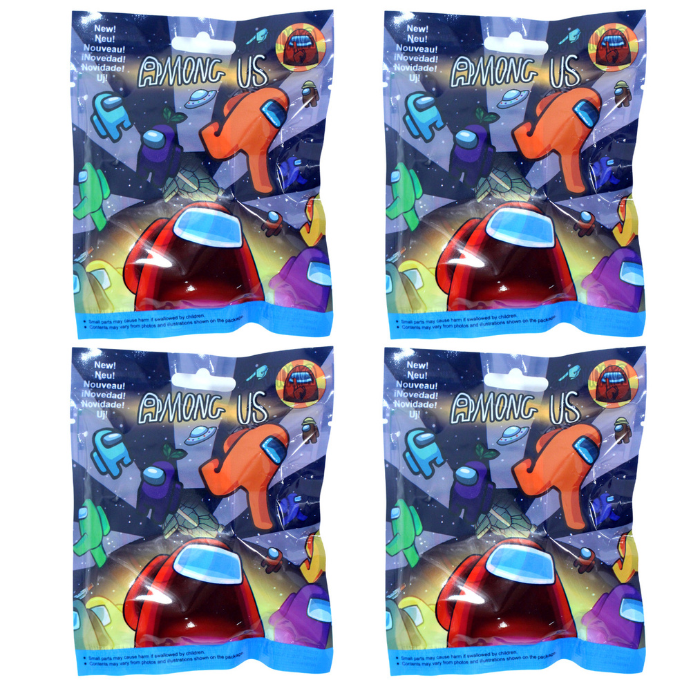 Игрушка Among Us Фигурка-сюрприз + Карточка персонажа Among Us 4 шт ...