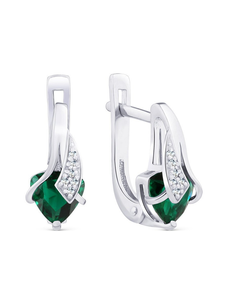 STREKOZA Серьги ювелирные Серебро родированное 925 пробы - купить с доставкой по выгодным ценам ...