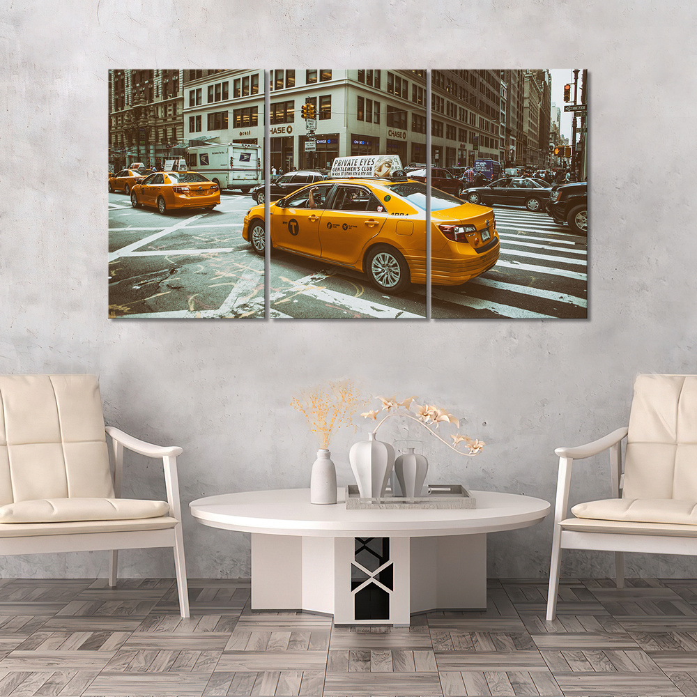 Большая модульная картина на холсте на стену в спальню, гостиную, кухню ...